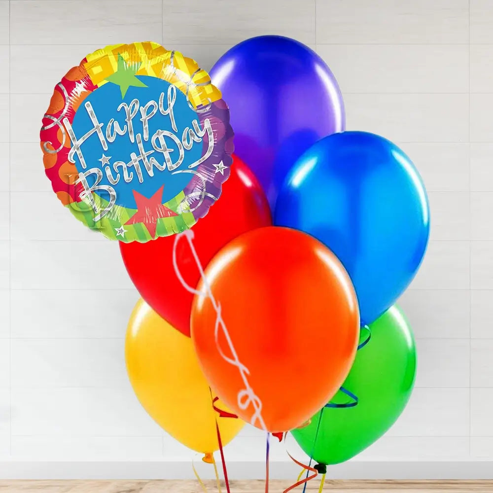 Festive Birthday Balloon Bundle – City Flowers & Gift Baskets